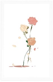 Plakát s paspartou krása květin