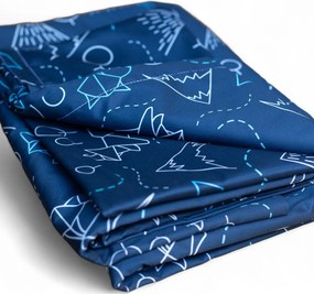 nanoSPACE Dětské prostěradlo pro alergiky na matraci do postýlky – s gumou | Nanobavlna®  – vzor lišky rozměr: 70 x 140 x 10 cm