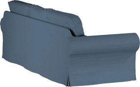 Potah na pohovku IKEA  Ektorp 3-místná, nerozkládací barva modrá látka pletený vzor