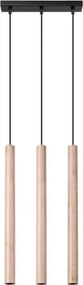 Závěsné svítidlo SOLLUX PASTELO 3L dřevo G9 3x8W bez žárovky SL.1267