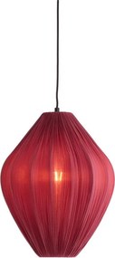 Vínové závěsné svítidlo s textilním stínidlem ø 12 cm Verita – Light &amp; Living