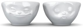 Bílé porcelánové šálky v sadě 2 ks 100 ml Grinning &amp; Kissing – 58products