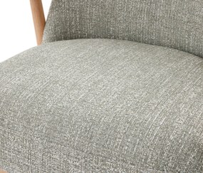 Tchibo - Křeslo s dřevěnou konstrukcí - barva: olivgrün