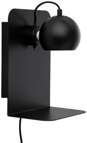 FRANDSEN - Nástěnná lampa Ball s USB, matná černá