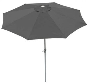 Slunečník N19 Ø 3m sklopný polyester/hliník - antracit