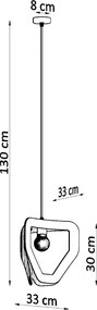 Sollux Lighting Závěsná lampa TRES černá