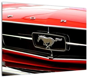 Obraz - Detail červeného auta (70x50 cm)