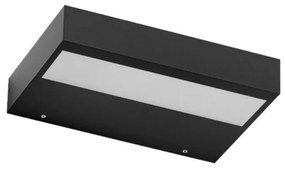 Linea Light Regolo V2 240 Mono, černé nástěnné svítidlo, LED 17W 2700K, šířka 23,4cm