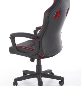 Černo-červená kancelářská otočná židle TRJANBERG