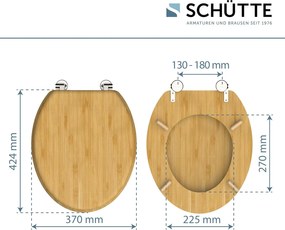 Eisl Sanitär WC prkénko Natural Bambus 81001