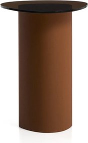 Odkládací stolek se skleněnou deskou 47x48 cm Olir – Kave Home