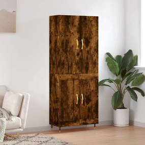 vidaXL Skříň highboard 69,5 x 34 x 180 cm kompozitní dřevo [3195775] Barva: kouřový dub