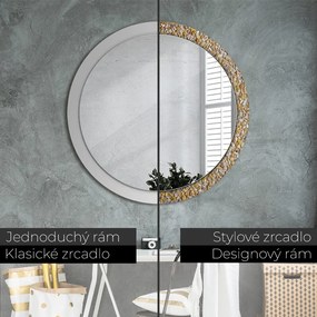 Kulaté dekorativní zrcadlo Lastrický vzor fi 100 cm