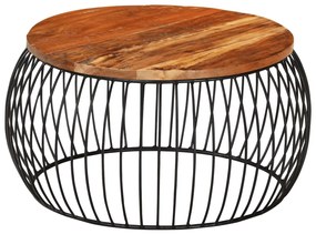 vidaXL Konferenční stolek Ø 68 cm masivní recyklované dřevo