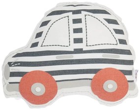 Šedo-červený dětský polštářek s příměsí bavlny Apolena Pillow Toy Car, 32 x 25 cm