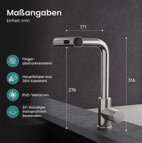 design kuchyňská baterie DOPORRO Turnix 2