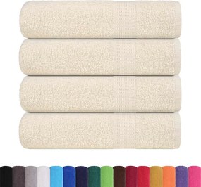 Ručníky FROGN 4 ks krémové 100x150 cm 360 g/m² 137005