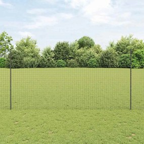 Zabudovaný plotový sloupek 44 ks Šedá 200 cm 3335943