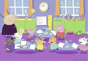 Ravensburger Prasátko Peppa: Ve škole - 2 x 24 dílků / od 4 let