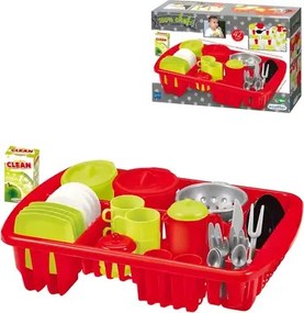 ECOIFFIER Sada dětského nádobí s odkapávačem / 42 ks / plast / od 18 m