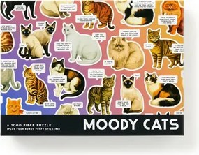 GALISON Puzzle Náladové kočky / 1000 dílků