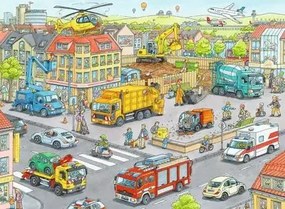 Ravensburger Stroje ve městě / 100 dílků  / od 6 let