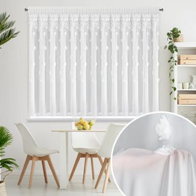 ZÁCLONA NA PÁSCE DIANA3 350X160 CM BÍLÁ