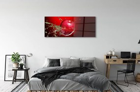 akrylový obraz jablko kapky 120x60 cm