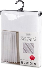 ZÁCLONA NA PÁSCE ELPIDIA 350X250 CM BÍLÁ