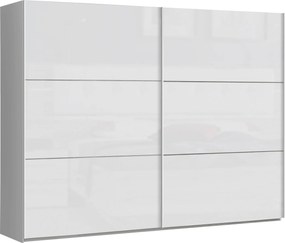 XXXLutz SKŘÍŇ S POSUVNÝMI DVEŘMI, bílá, vysoce lesklá bílá, 269,9/209,7/61,2 cm home24 - Šatní skříně - 000687018604