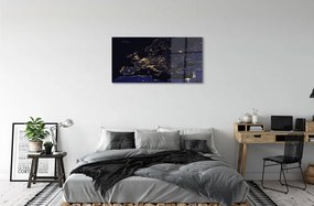 akrylový obraz sky mapa světle 100x50 cm