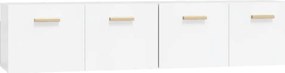 vidaXL Nástěnné skříňky 2 ks 80 x 35 x 36,5 cm kompozitní dřevo [3115648] Barva: bílá s vysokým leskem