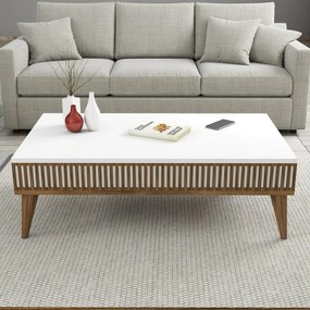 Konferenční stolek Mila White and Walnut