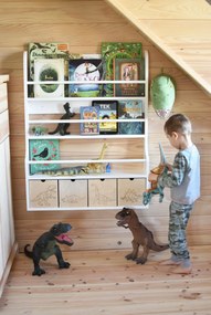 Knihovna Dinosaurus se 4 zásuvkami