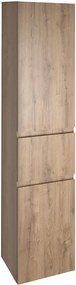 Aqualine Aqualine, ALTAIR vysoká skříňka s košem 40x184x31cm, dub emporio, AI485L