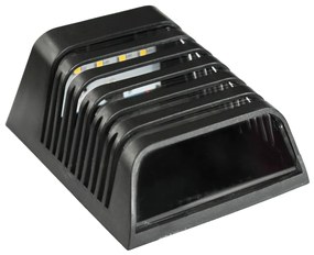 Exteriérové ​​solární nástěnné LED svítidlo Strip, 1x LED 0,12w, černá