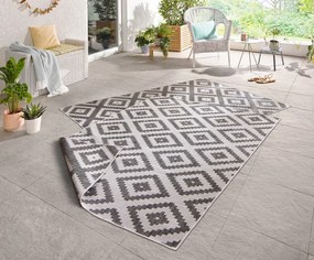 Hanse Home, Kusový koberec Twin-Wendeteppiche 103132 grau creme – na ven i na doma, 80x150, šedá, chodba / předsíň