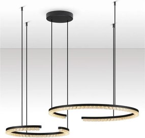 Matně černé hliníkové LED stmívatelné závěsné svítidlo Greamy – Nova Luce