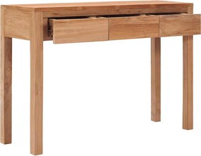 Konzolový stolek 110 x 35 x 75 cm masivní teakové dřevo 287229