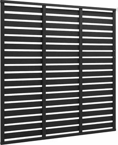 Plotový dílec WPC 180 x 180 cm černý 318111