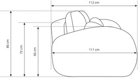 Pohovka LOOP Vyberte barvu látky: castel 59