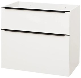 Mereo Mereo, Mailo, koupelnová skříňka 81 cm, bílá, dub, antracit, CN541SB