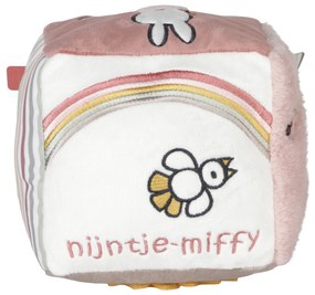 Kostka textilní králíček Miffy Fluffy Pink