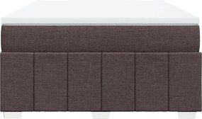 Box spring postel s matrací tmavě hnědá 140x200 cm textil 3285480