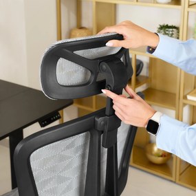 Ergonomické křeslo Preda – Šedý