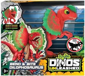 DINOS UNLEASHED Interaktivní dinosaurus Dilophosaurus / Zvuk a chůze /