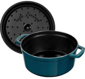 Staub Cocotte hrnec kulatý 22 cm/2,6 l mořská modř, 1102237