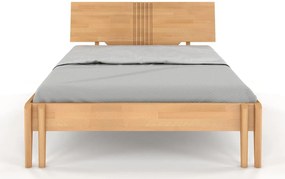 Buková postel Bari - zvýšená   , Buk přírodní, 120x200 cm