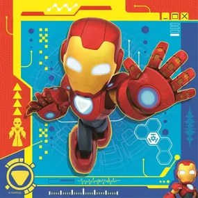 Ravensburger Iron Man a jeho úžasní přátelé / 3x49 dílků / od 5 let