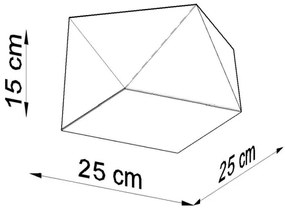 Sollux SL.0686 - Stropní svítidlo HEXA 1xE27/60W/230V bílá